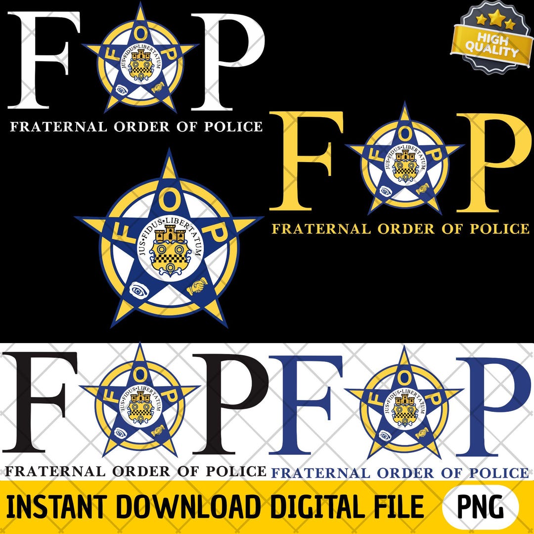FOP Fraternal Order of Police Logo PNG Digital Download - Etsy Australia