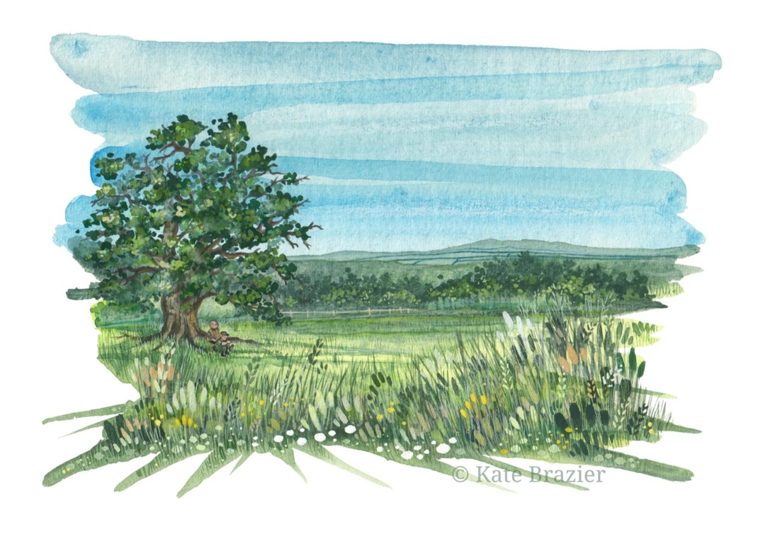 The Lunch Tree - Detectorists - A5 Signed Limited Edition Giclee Print ...