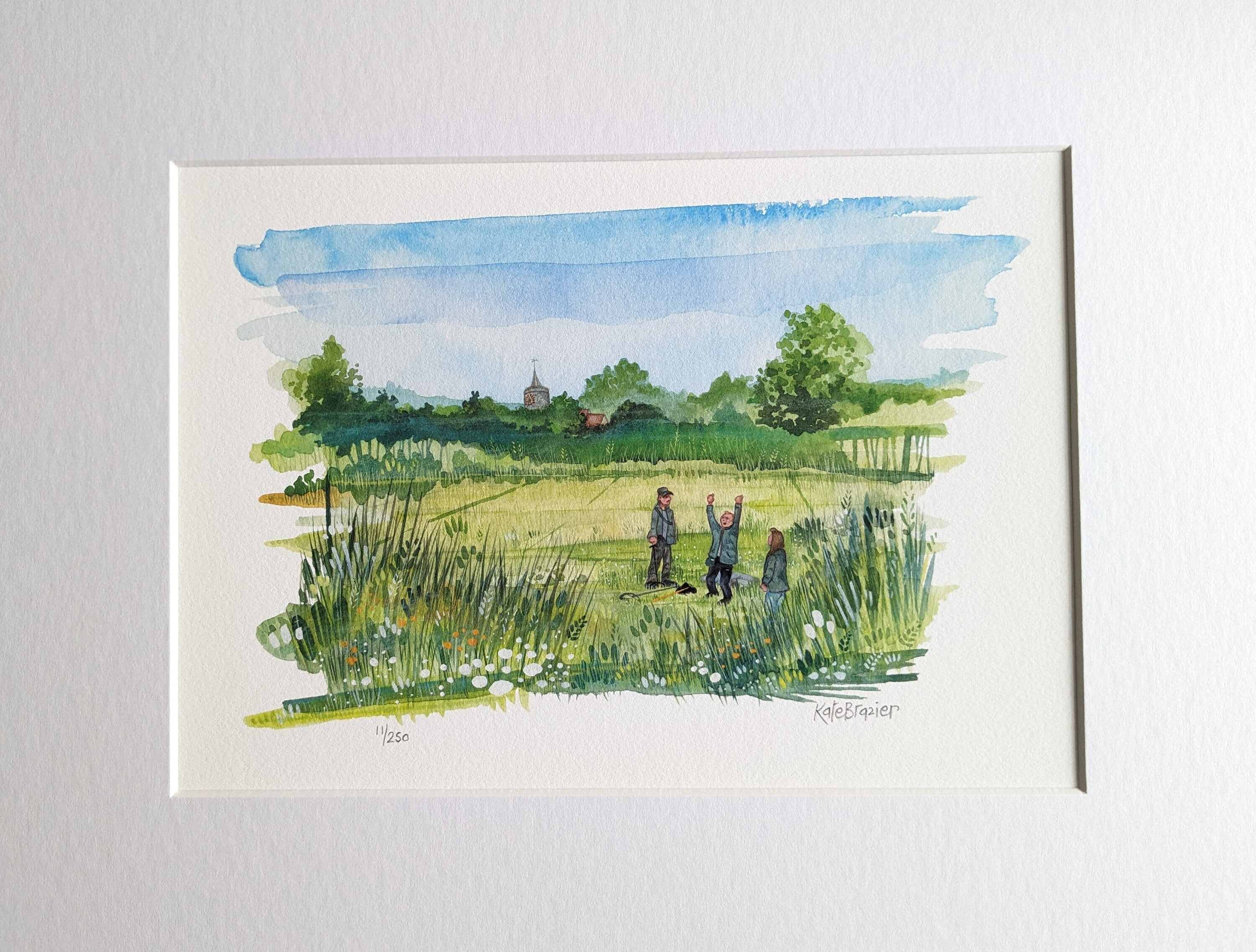 The Gold Dance - Detectorists - A4 Signed Limited Edition Giclee Print ...