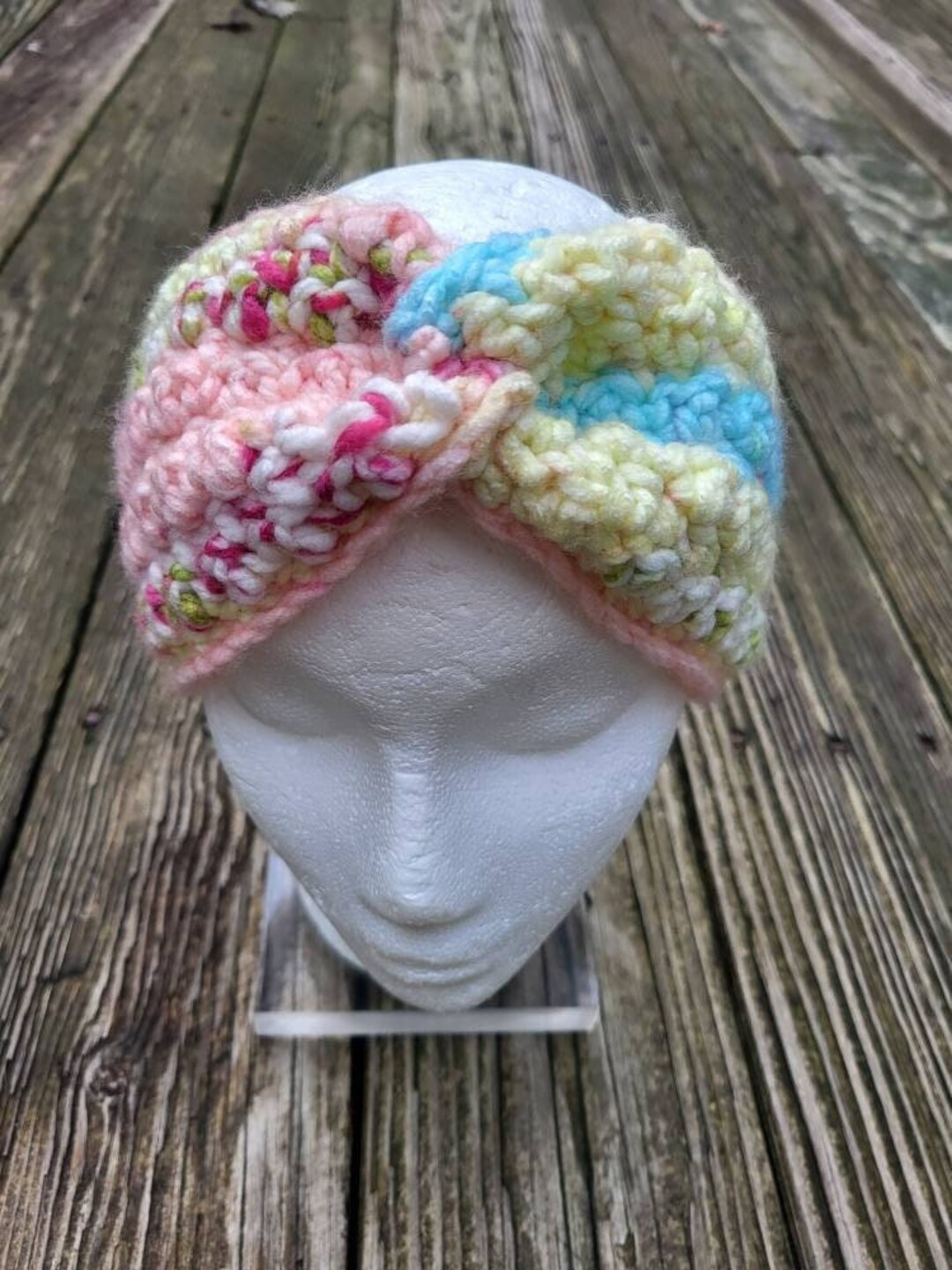 Pastel Ear Warmer, Headband, Winter, Hand Crocheted - Etsy
