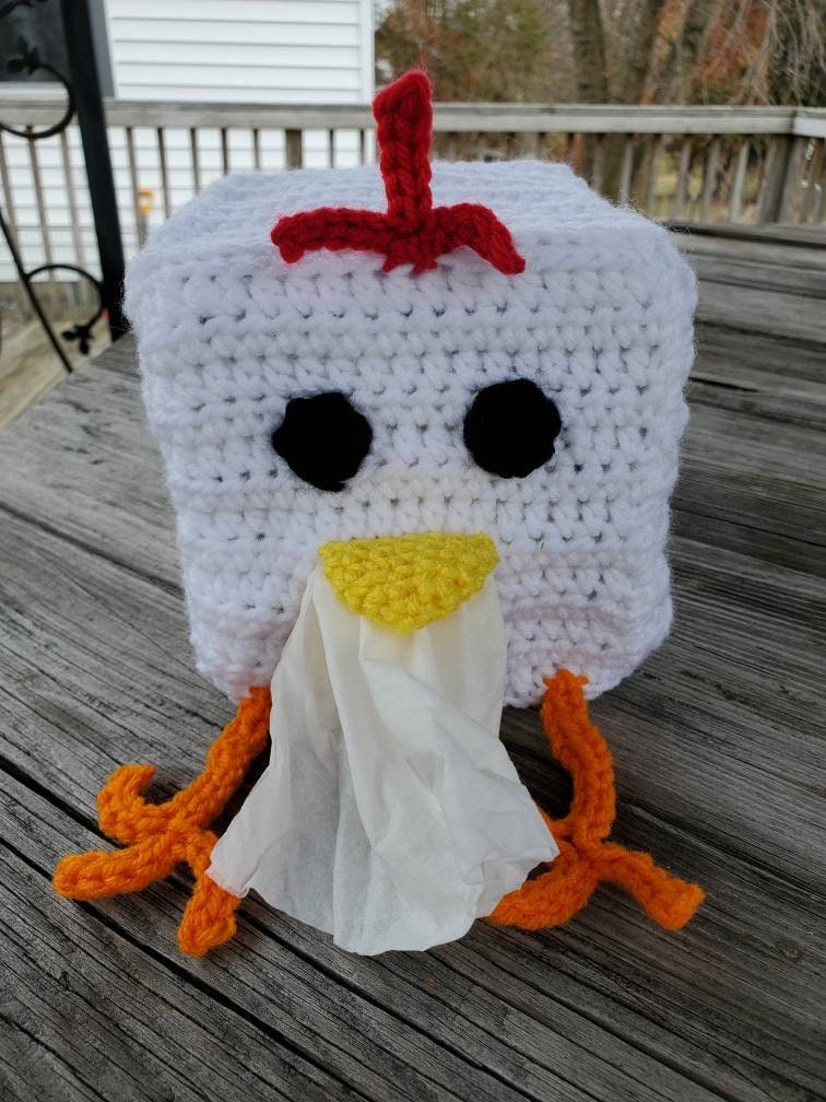 Chicken Tissue Box Cover, Home Decor, Rooster, Peep, Hen, Farm, Cow - Etsy