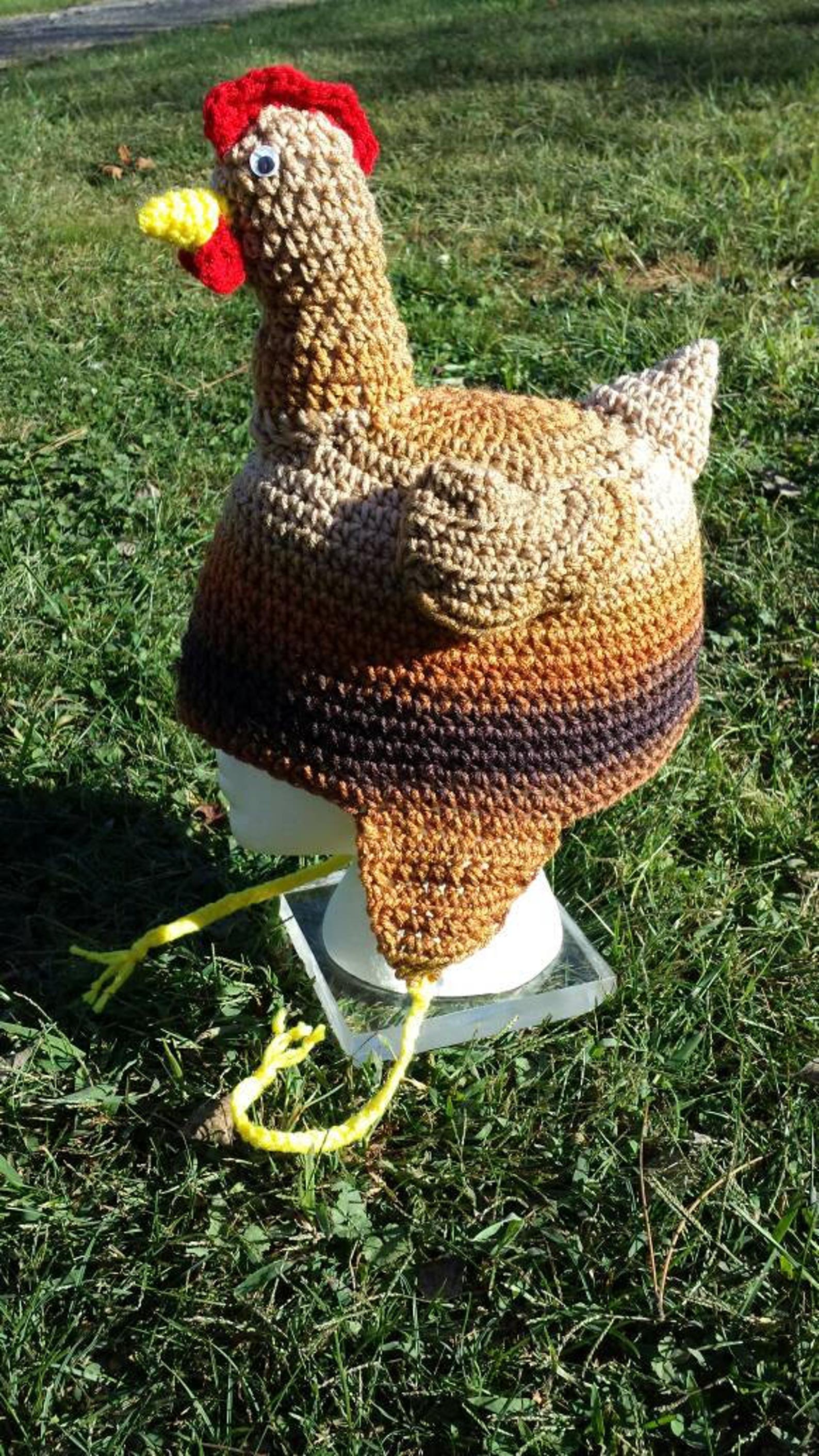 Chicken Lover Winter Hat, Farm, Poultry, Rooster, Cow, Homestead - Etsy