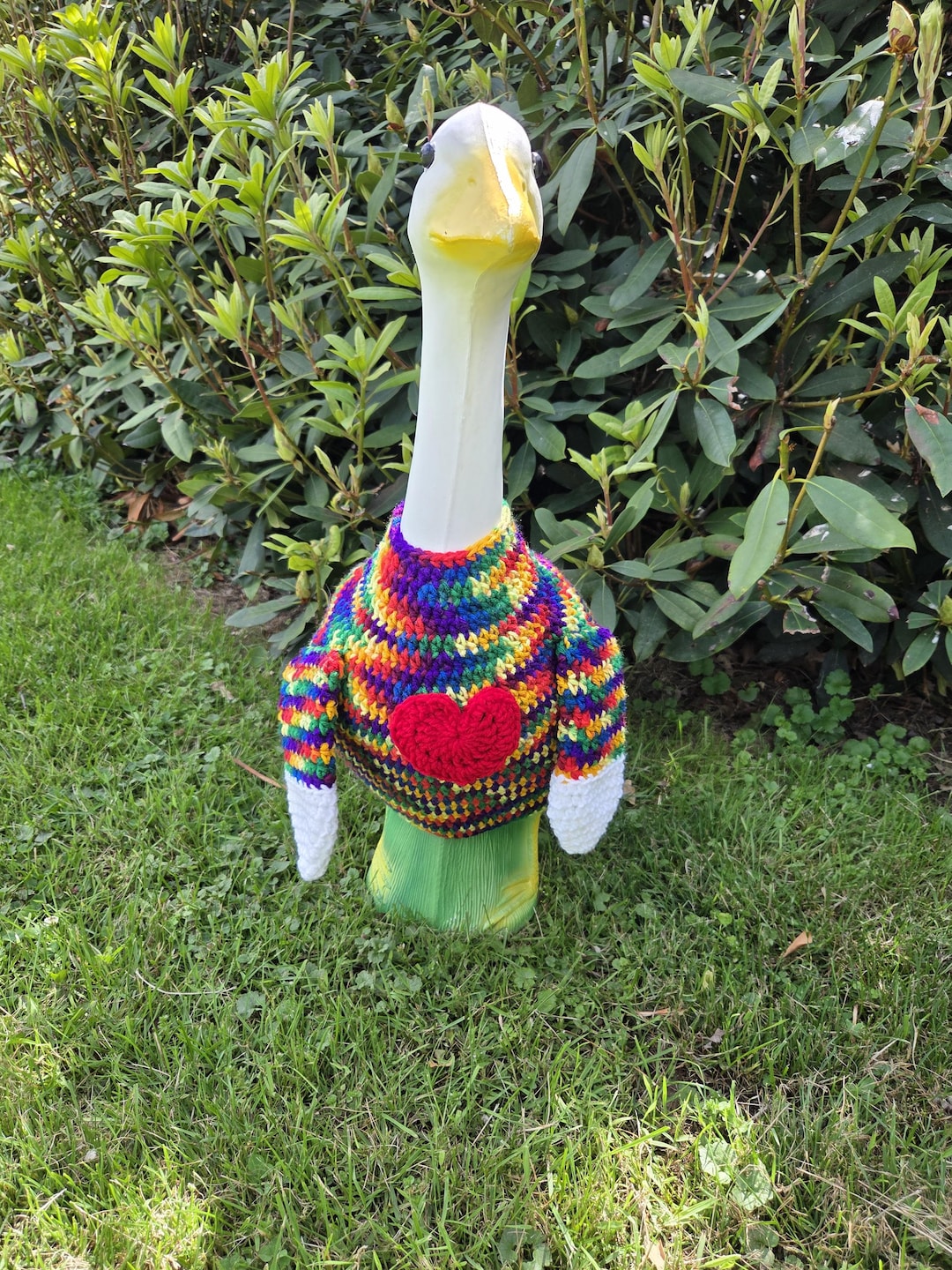 PRIDE Porch Goose Outfit, Heart, Love is Love, Gay Pride, Lgbtq, Goose ...