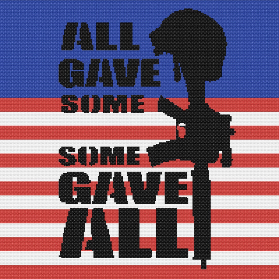 All Gave Some Some Gave All Crochet C2c Pattern, Military, USA, Veteran ...