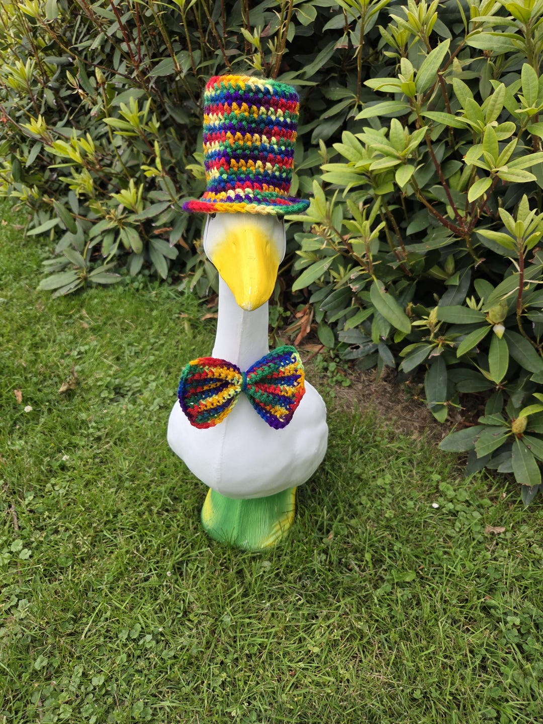 Pride Hat and Bowtie Porch Goose Outfit, 17 Inch, 23 and 27 Inch Size ...