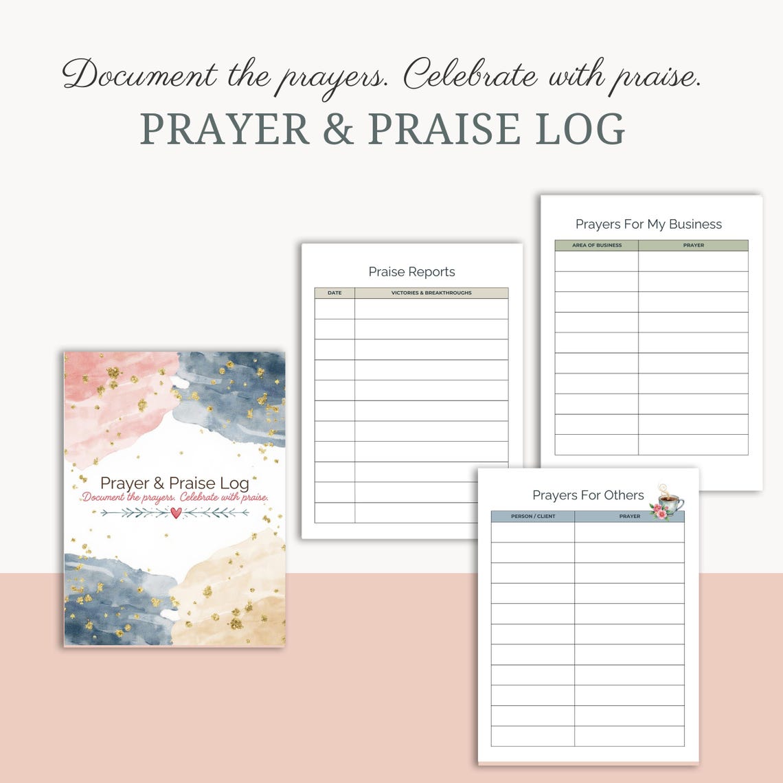 Grounded in Faith Gratitude Journal | Printable Christian Journal for ...