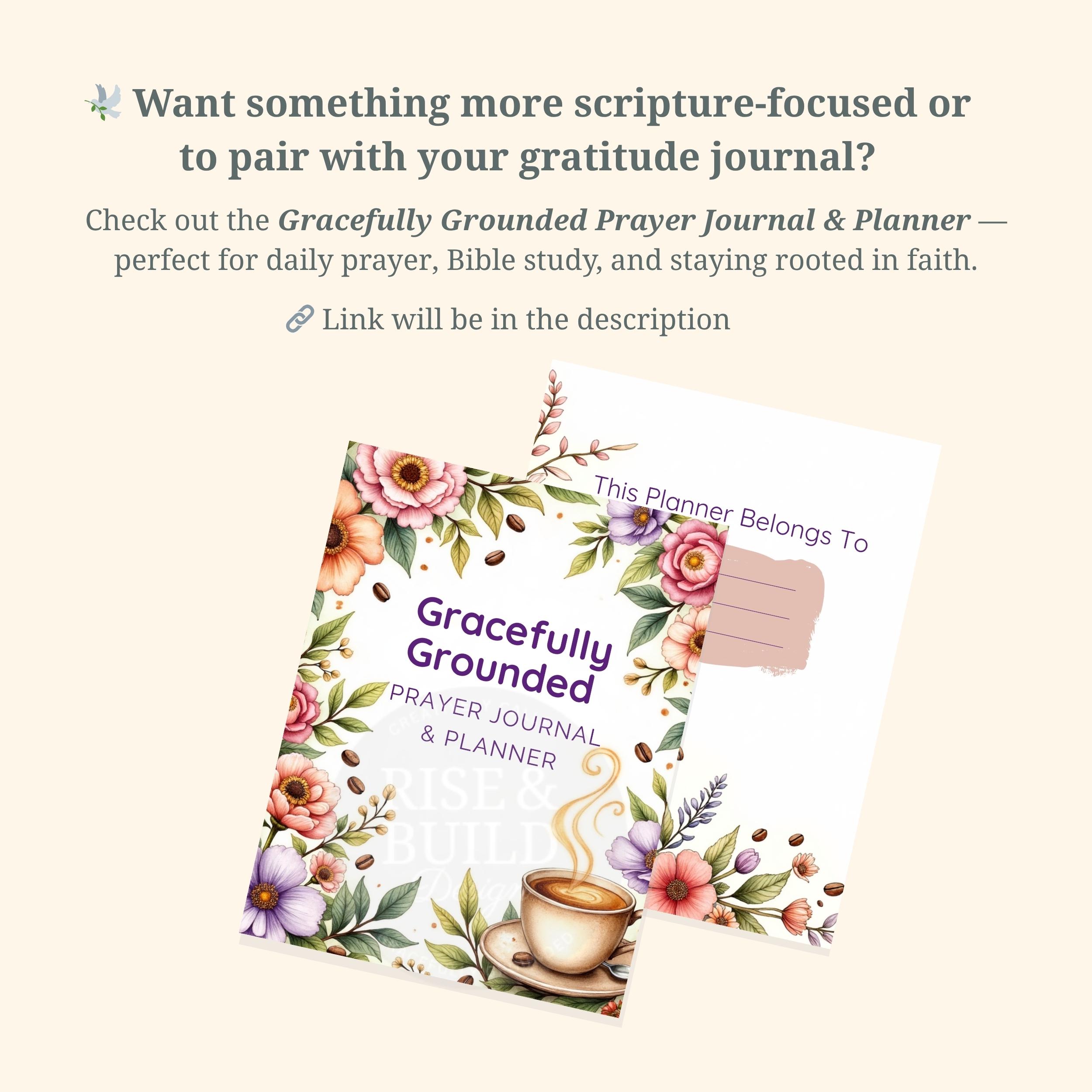 Grounded in Faith Gratitude Journal | Printable Christian Journal for ...
