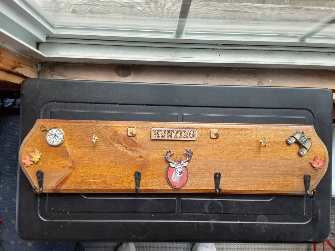 Hunting Coat Rack and Key Rack - Etsy