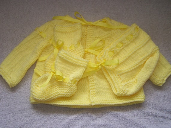 Yellow Layette Set - Etsy