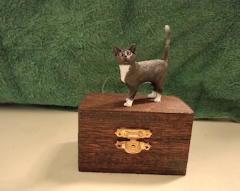 Miniature Cat Jewelry Box - Etsy