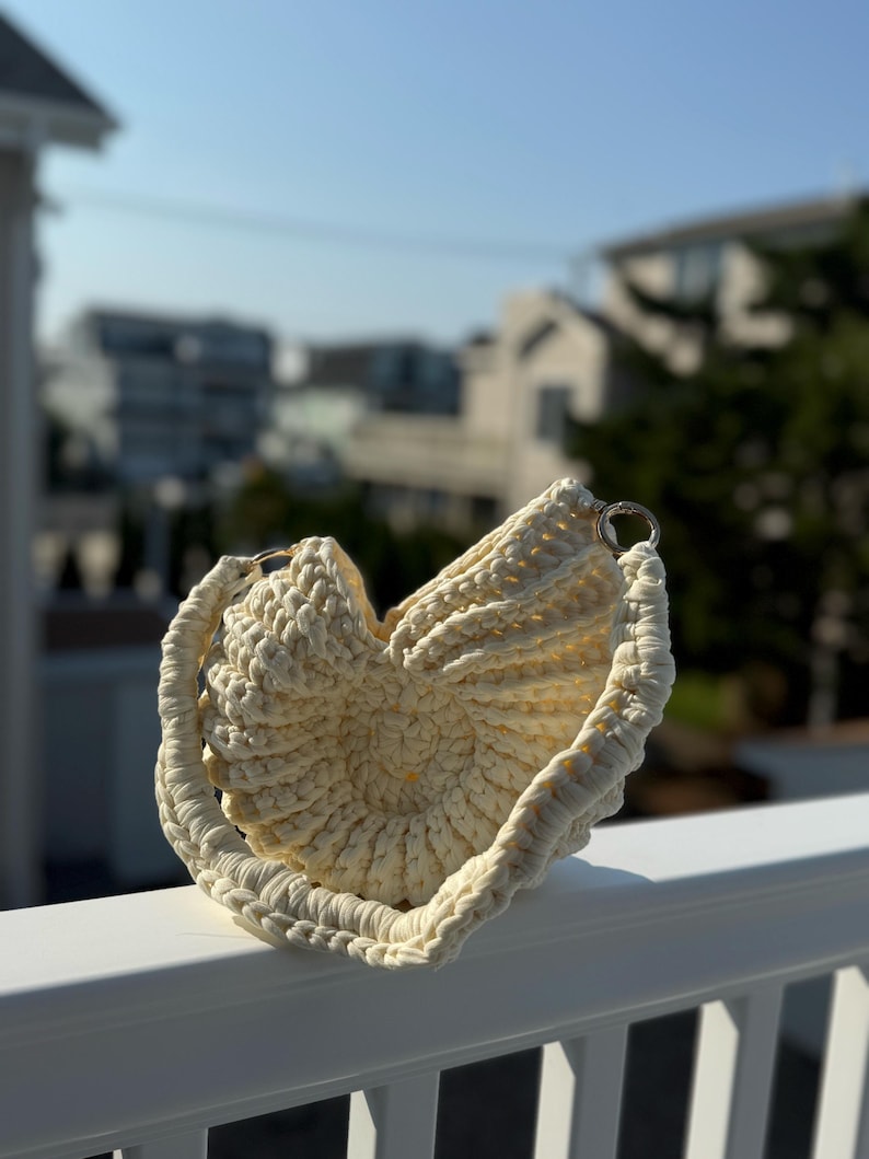 Seashell Bag Handmade Crochet Summer Conch Clutch Shoulder Handbag - Etsy