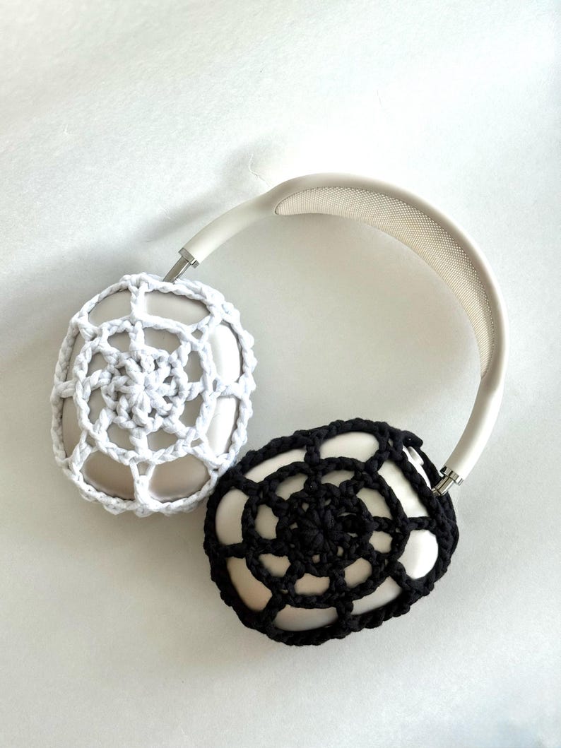 Spiderweb Crochet Headphone Covers PATTERN - Halloween Crochet - PDF ...
