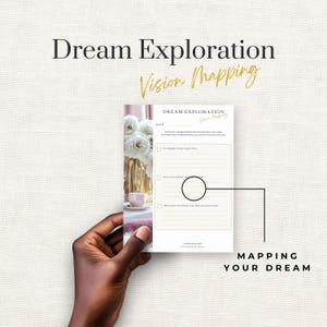 Vision Board Worksheet | Dream Exploration, Goal Setting (digital ...