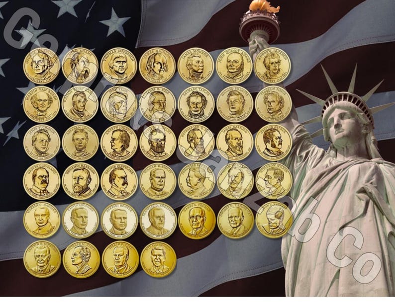 USA Album for a Set of 1 Dollar Coins Presidents Series 1979-2025 - Etsy