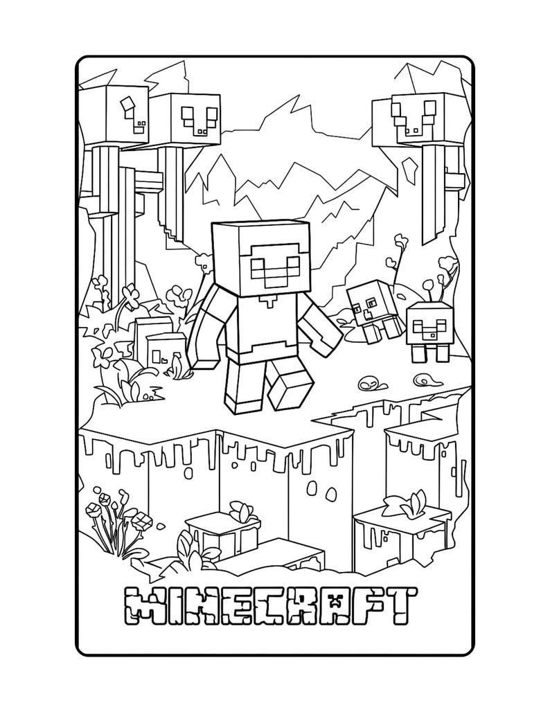 Minecraft Coloring Pages - 100+ Pages - Etsy