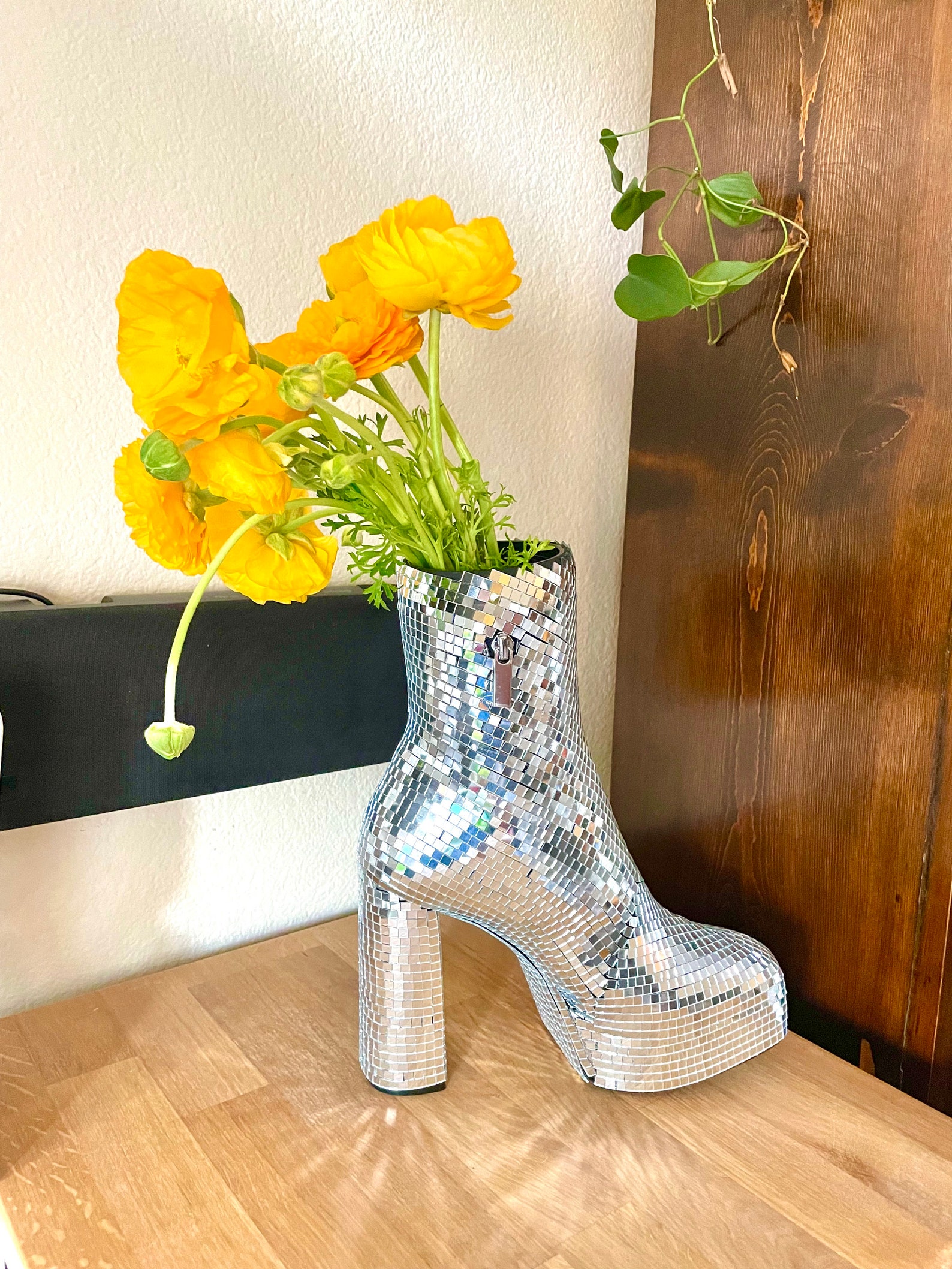 Disco Boot Vase - Etsy