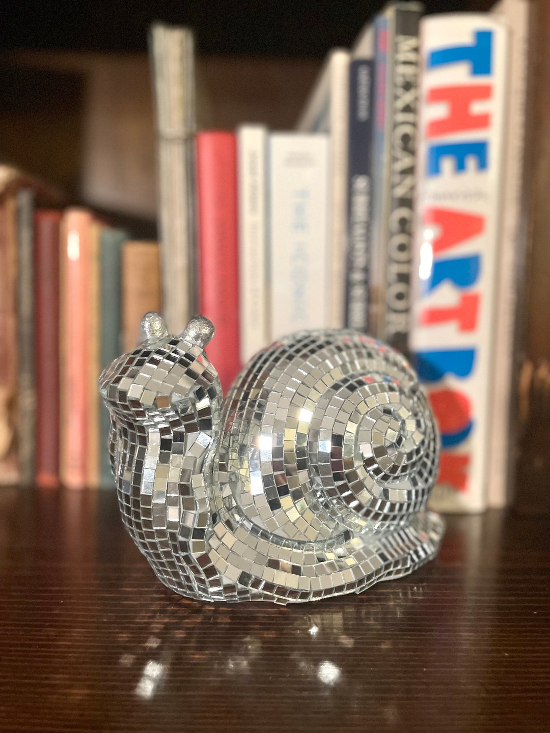 Disco Snail Mirror Ball Slug Sculpture Figurine - Etsy