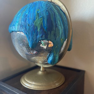 Melty Earth Disco Globe One of a Kind - Melting, Droopy, Dripping, Drip ...
