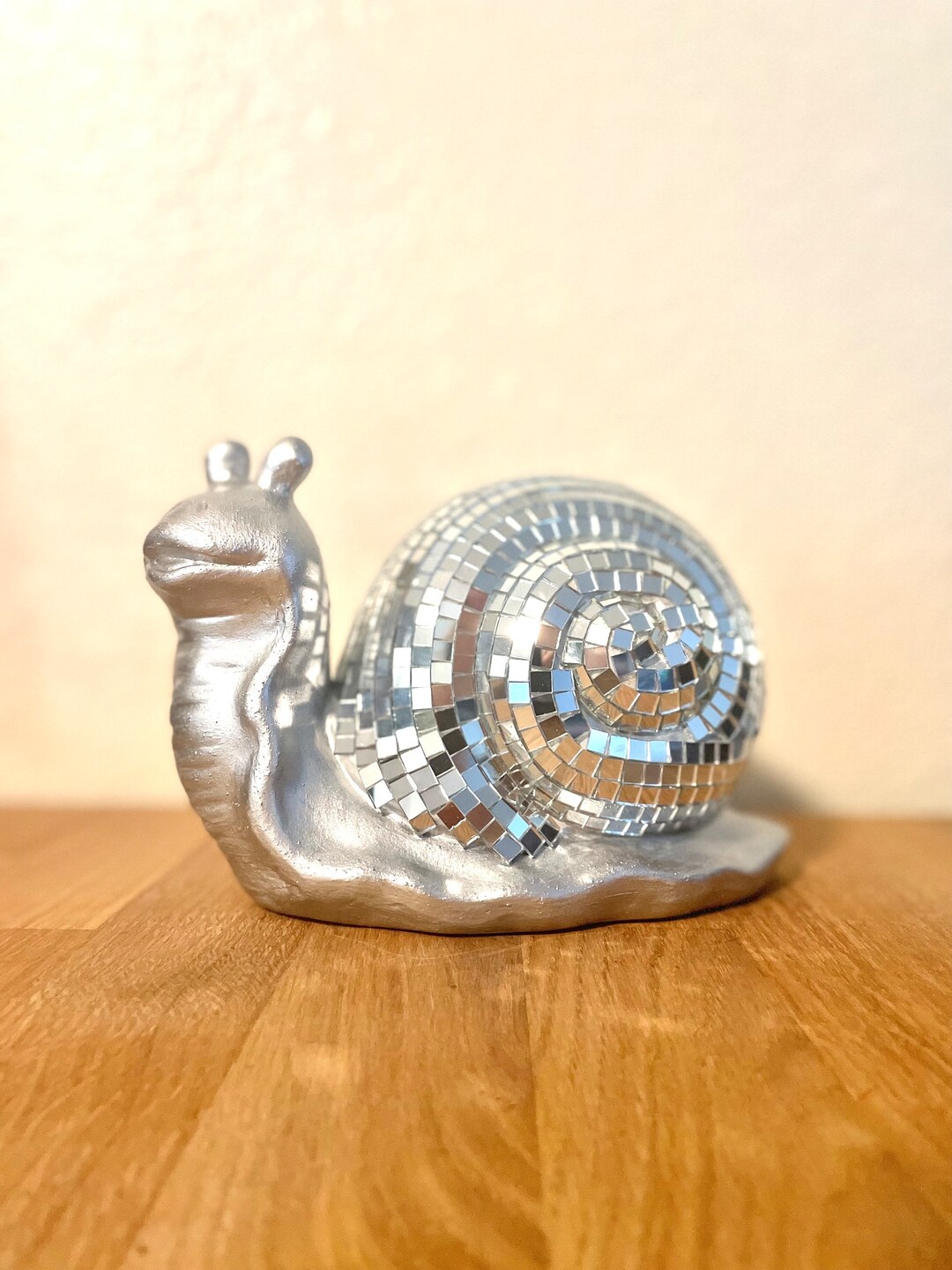 Disco Snail Mirror Ball Slug Sculpture Figurine - Etsy