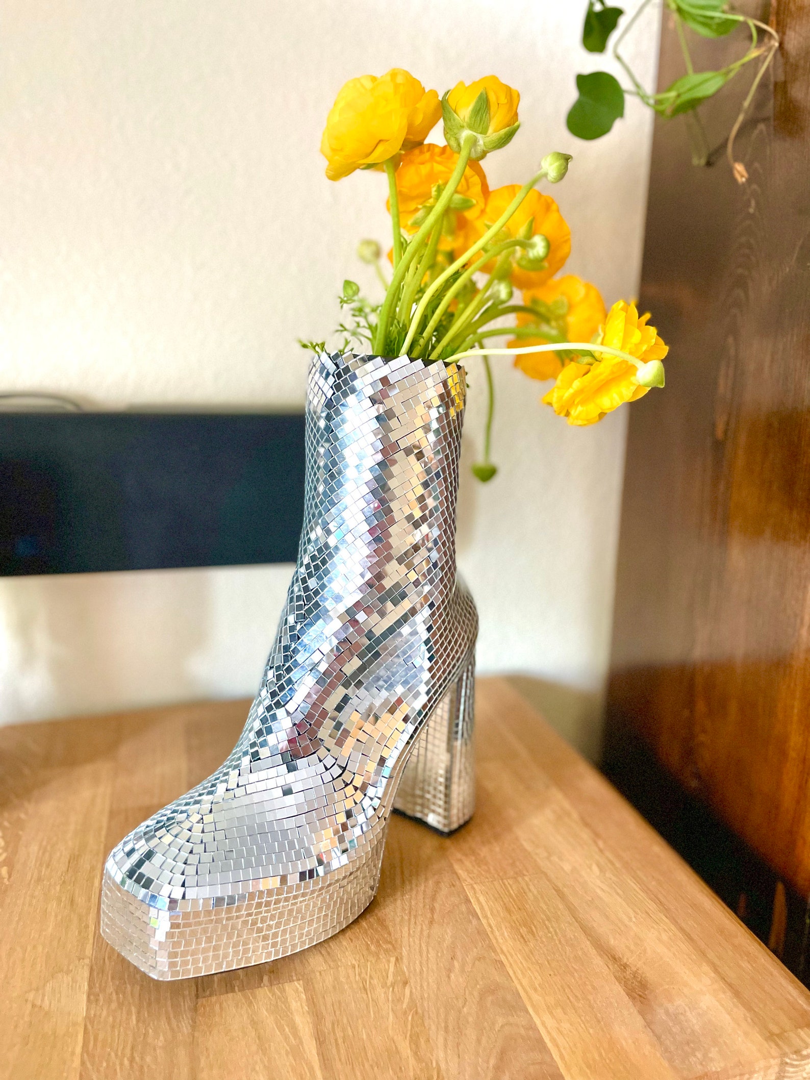Disco Boot Vase - Etsy