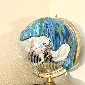 Melty Earth Disco Globe One of a Kind - Melting, Droopy, Dripping, Drip ...