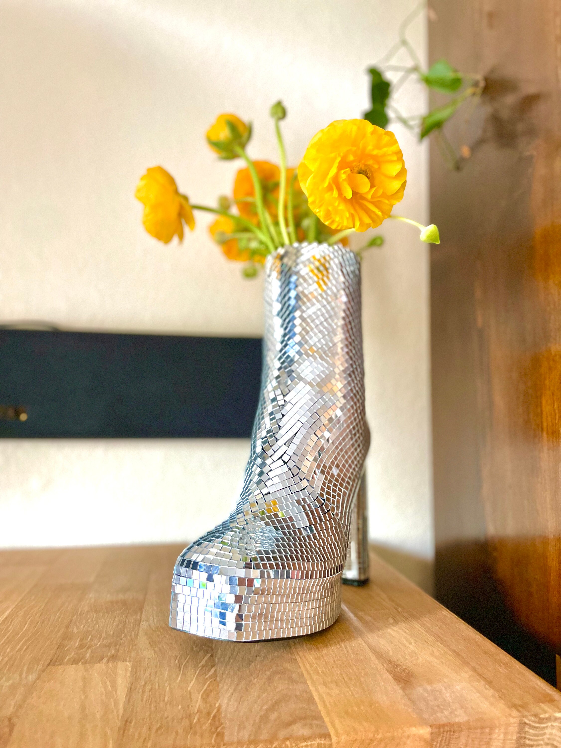 Disco Boot Vase - Etsy
