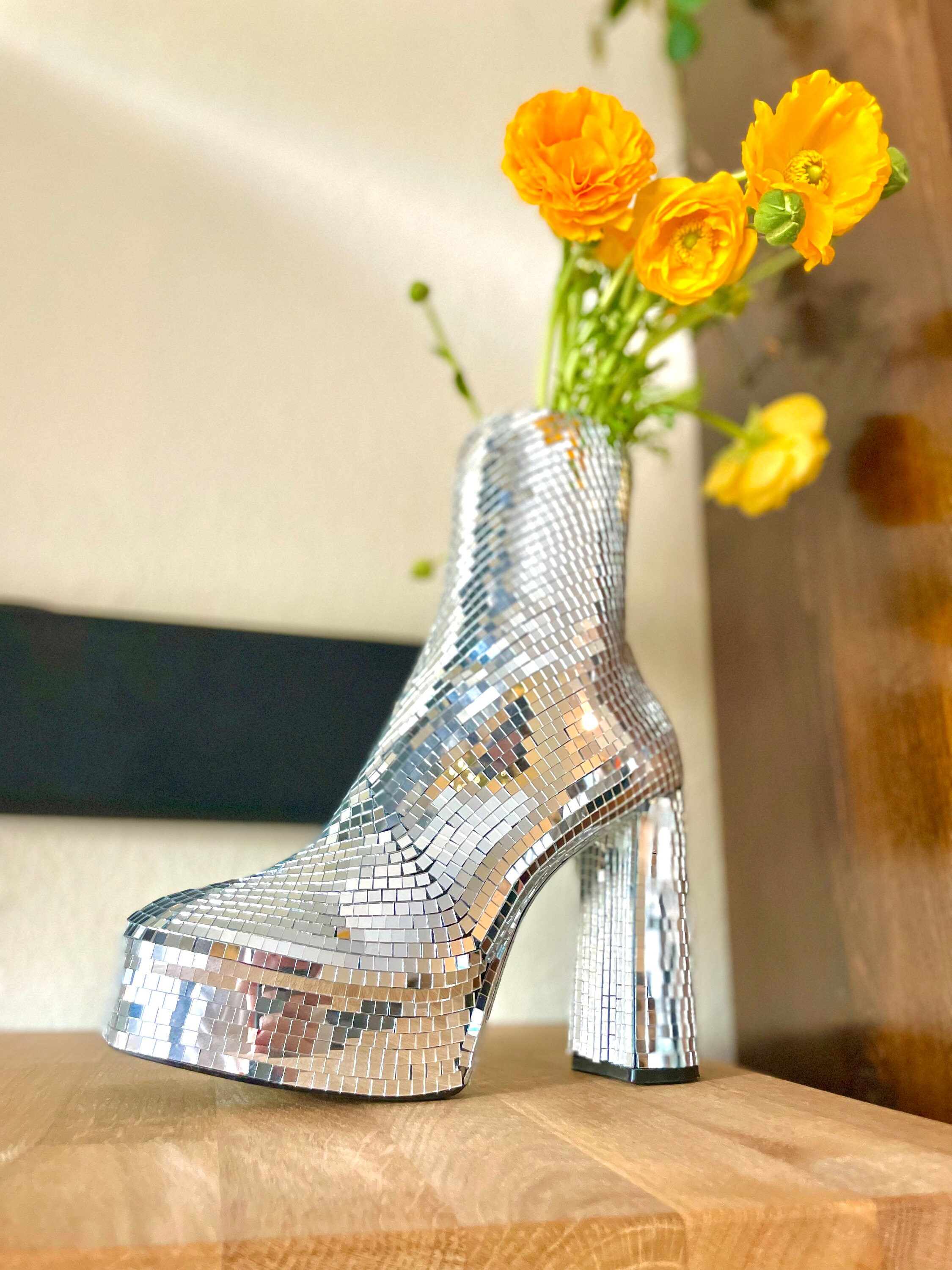 Disco Boot Vase - Etsy