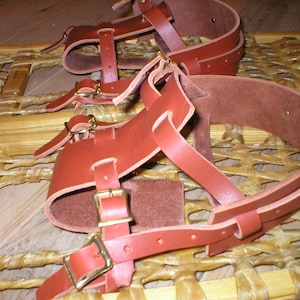 BINDINGS ONLY Pair Howe Leather Snowshoe Snow Shoe Quick Bindings ...