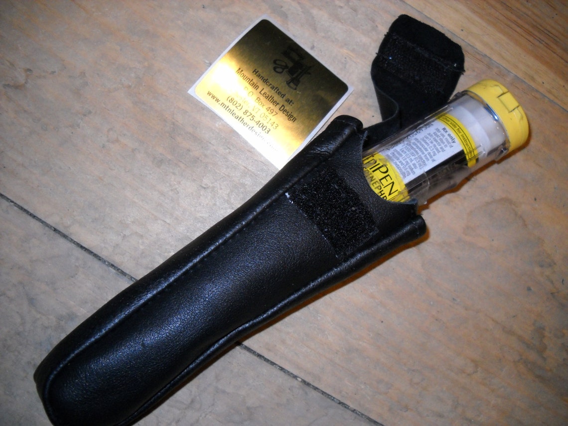 Handmade LEATHER Epinephrine Case/ Epipen Holder Holster Belt - Etsy