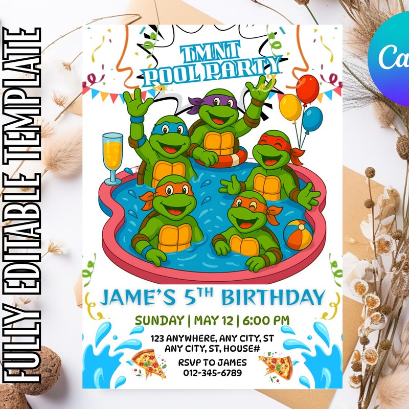 Tmnt Birthday Party - Etsy