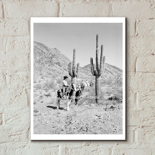 Vintage Remuda Ranch Rodeo Photo Black and White Archival - Etsy