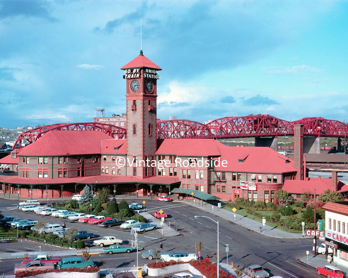 Vintage Portland Oregon Photo Color Print From 1963 - Etsy
