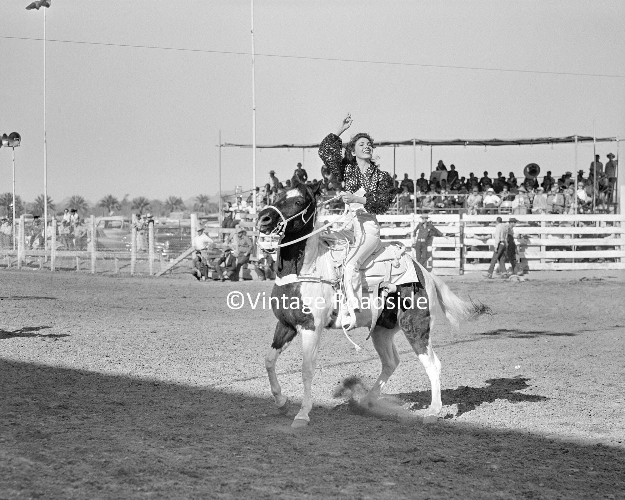 1950s Phoenix Rodeo Trick Rider Photo Print from original | Etsy