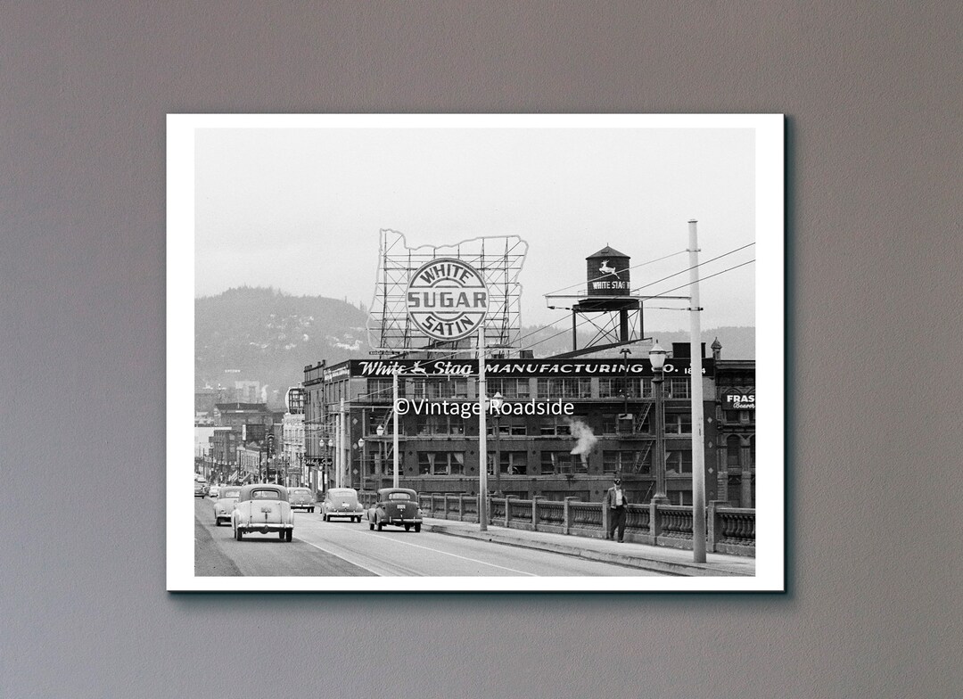 White Satin Sugar Neon Sign Print, Portland, Oregon Photo, Archival ...