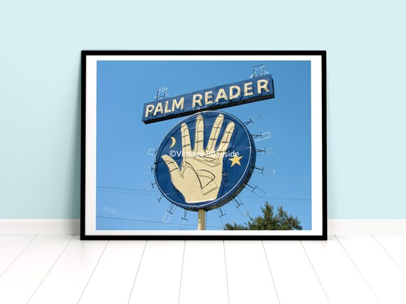 Neon Palm Reader Sign Print Madame Sophia Photo Fowler | Etsy