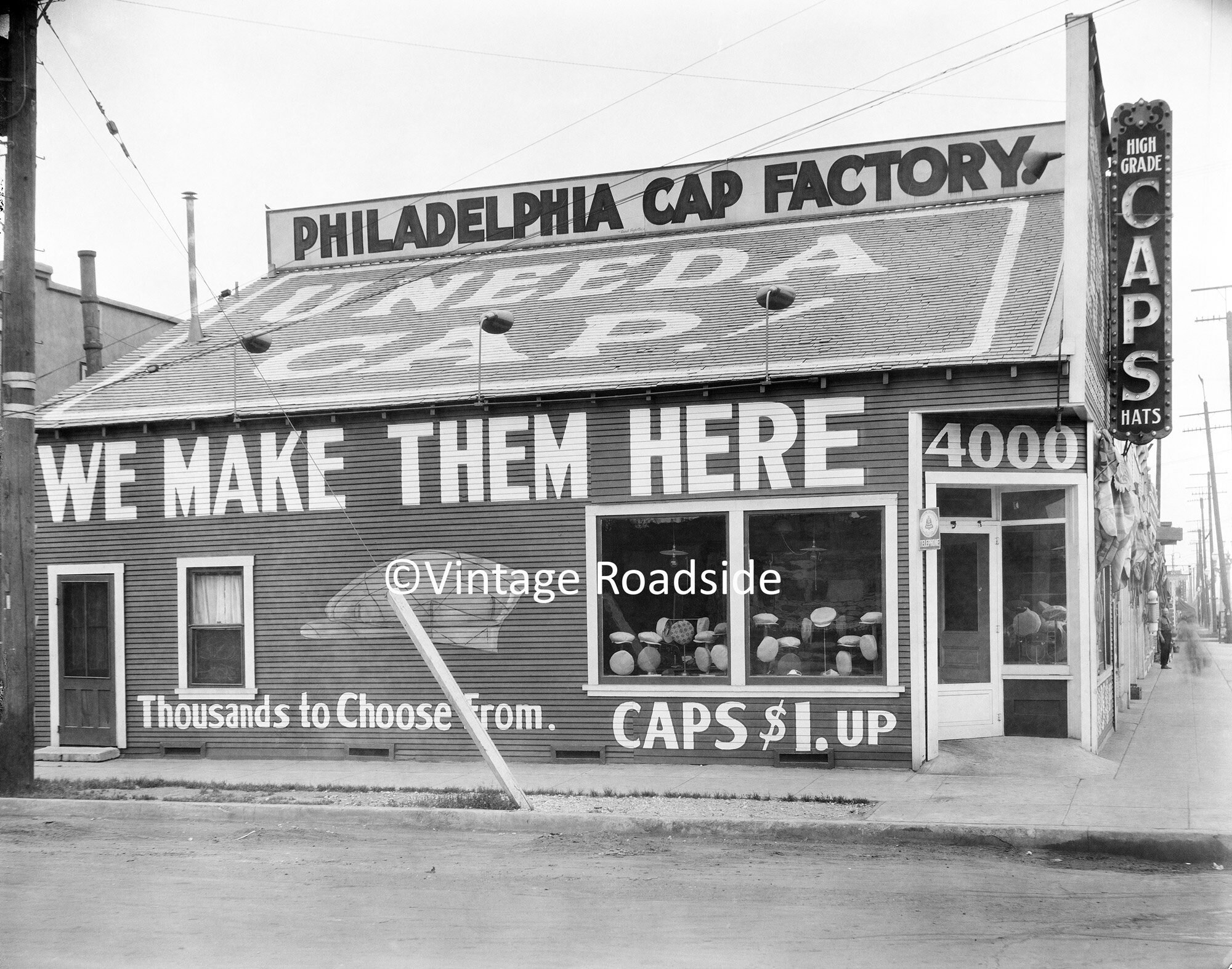 Vintage Hat Shop Photo B&W Print From Original 1924 Negative - Etsy