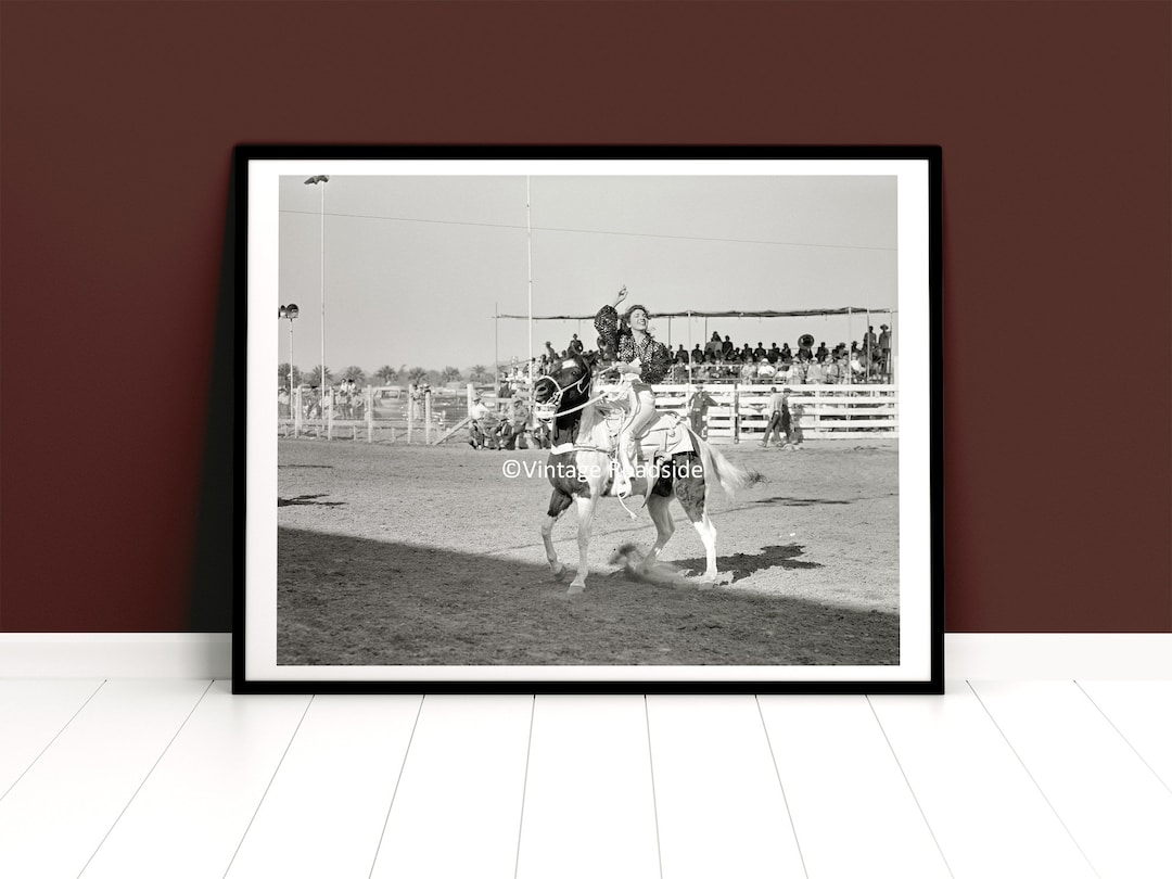 1950s Phoenix Rodeo Trick Rider Photo, Print From Original 1950s ...