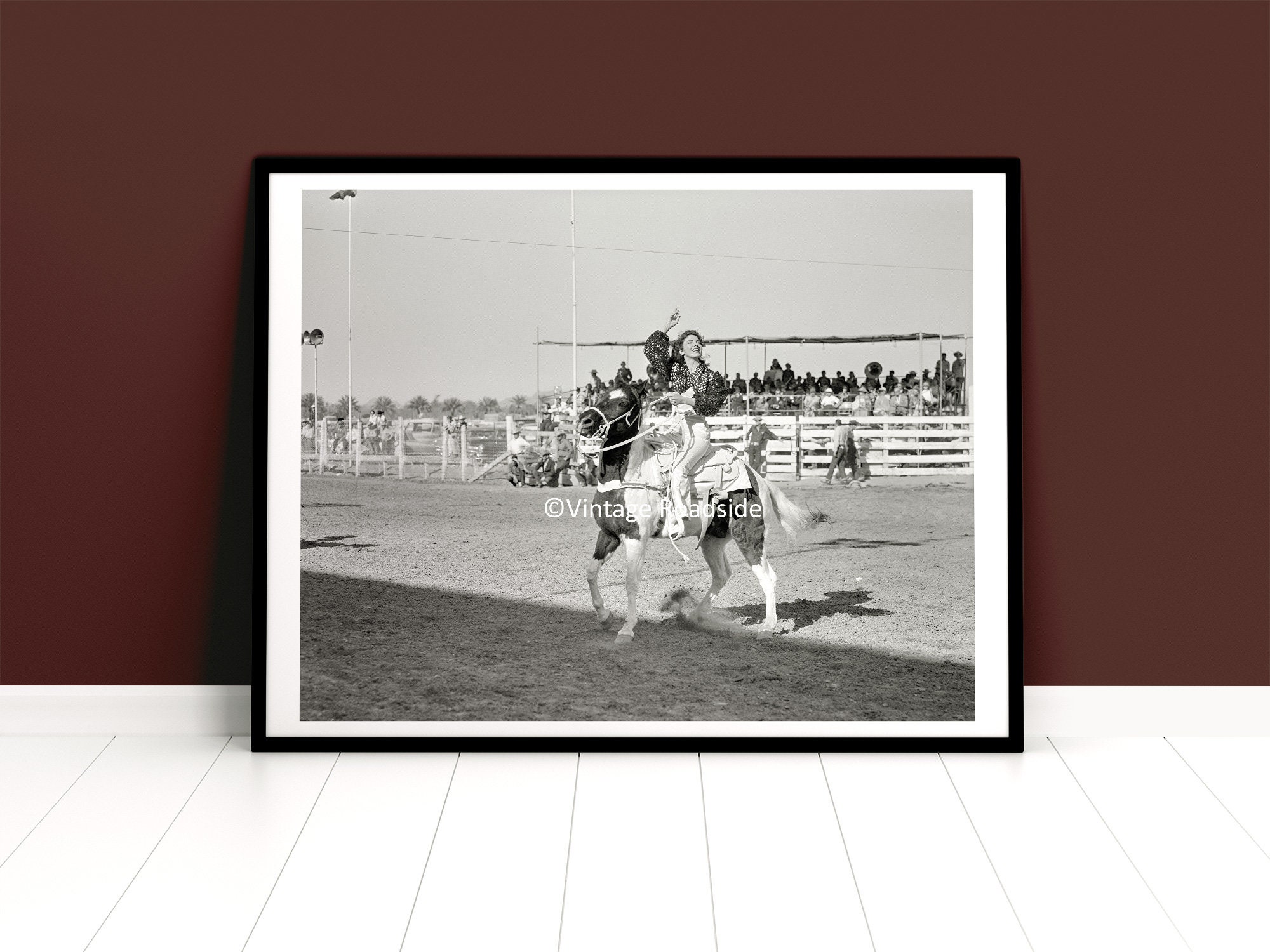1950s Phoenix Rodeo Trick Rider Photo Print from original | Etsy