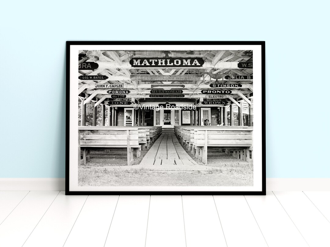 Vintage Oregon Riverboat Signs Photo, Archival Print From Original ...