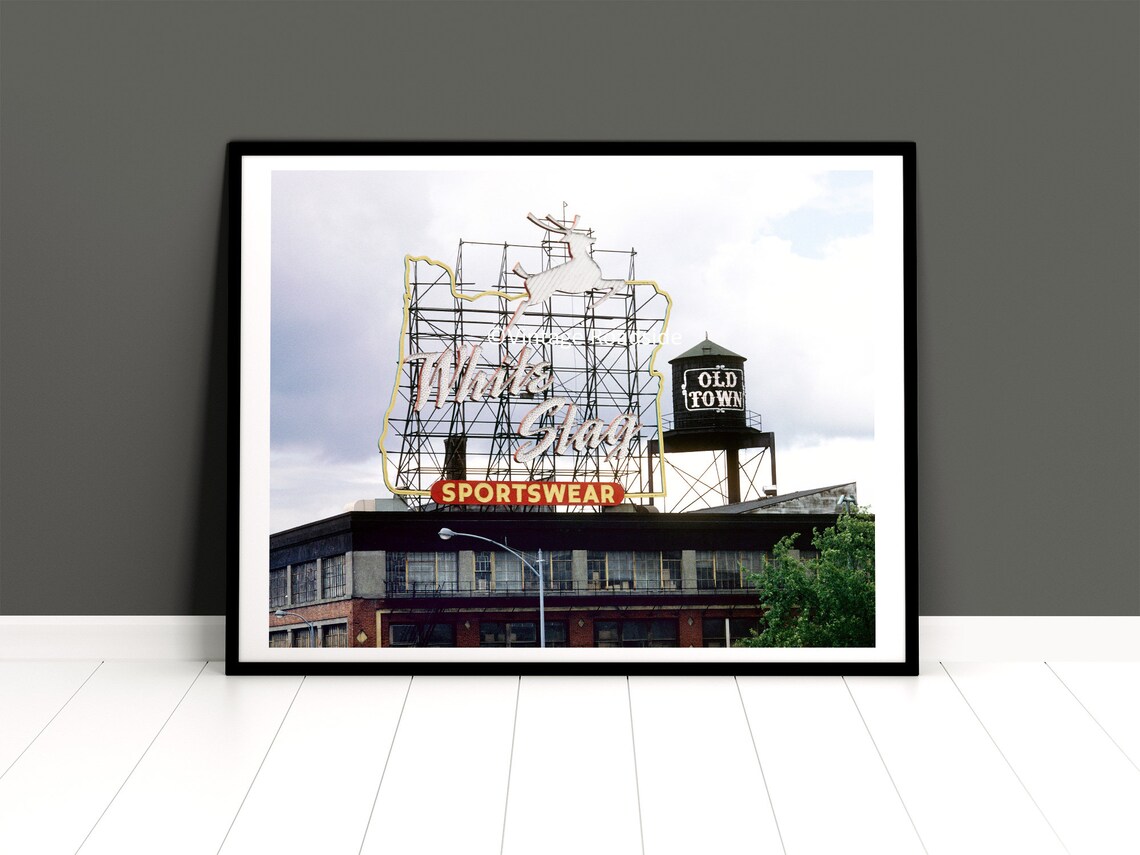 White Stag Sportswear Neon Sign 1978 Kodachrome Portland - Etsy
