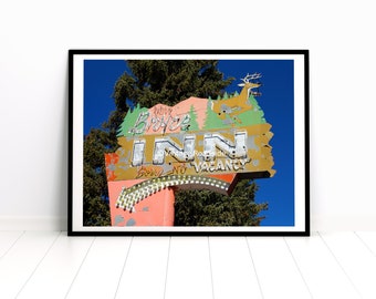 Motel Sign Artwork - Etsy