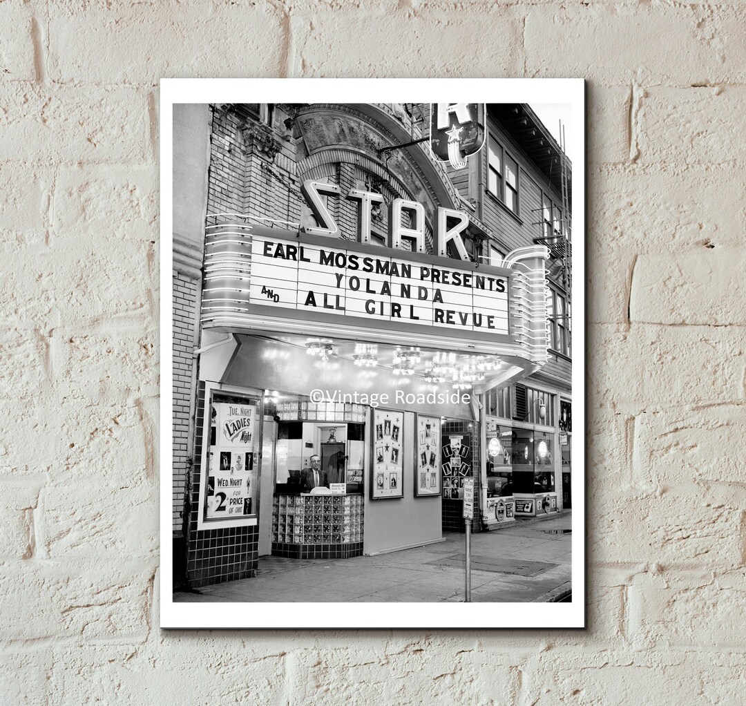 Vintage Burlesque Theater Photo, Portland Oregon, Star Theatre, Print ...