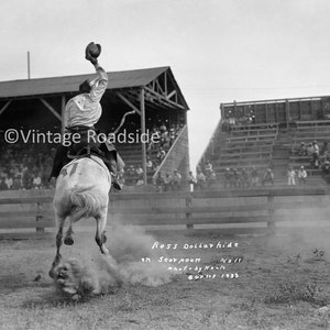 Vintage Rodeo Cowboy Photo, Burns Oregon, Archival Print From Original ...