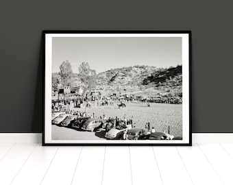 Vintage Remuda Ranch Rodeo Photo Black and White Archival | Etsy