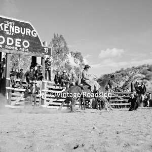 Vintage Remuda Ranch Rodeo Photo, Black and White Archival Print From ...