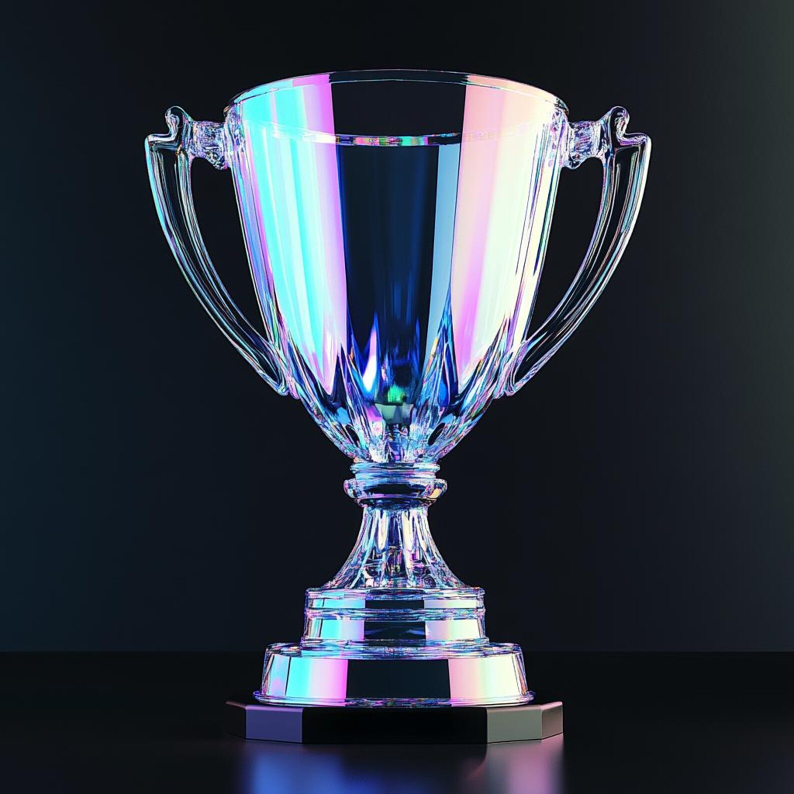 Spinning Glass Trophy – Modern 3D Loop (MP4, GIF, JPG) - Etsy