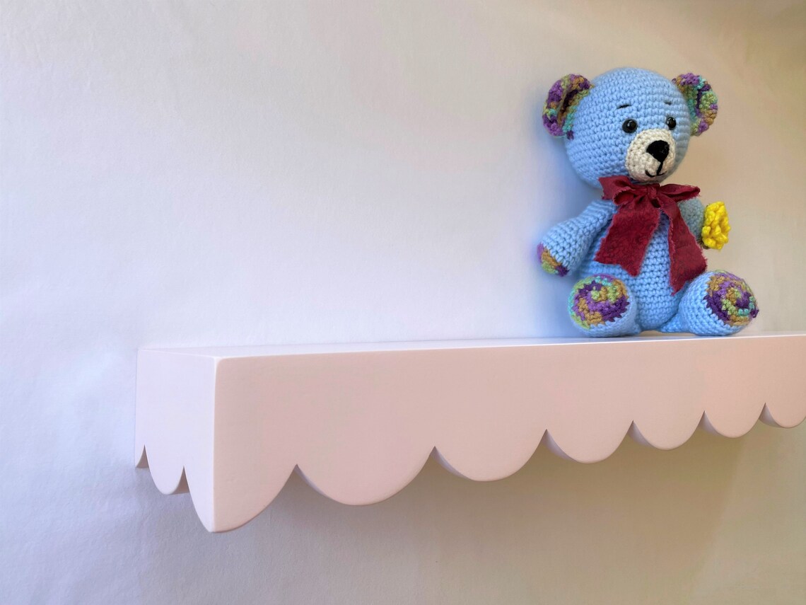Pink Floating Shelf Multiple Sizes Nursery Decor Girls - Etsy