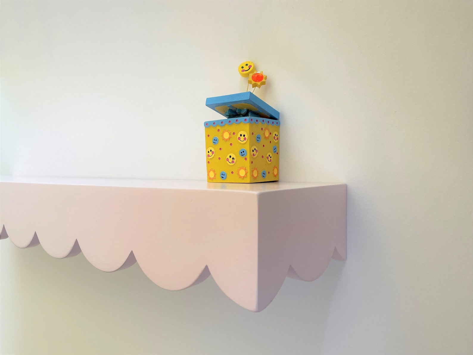 Pink Floating Shelf Multiple Sizes Nursery Decor Girls Bedroom Pink ...