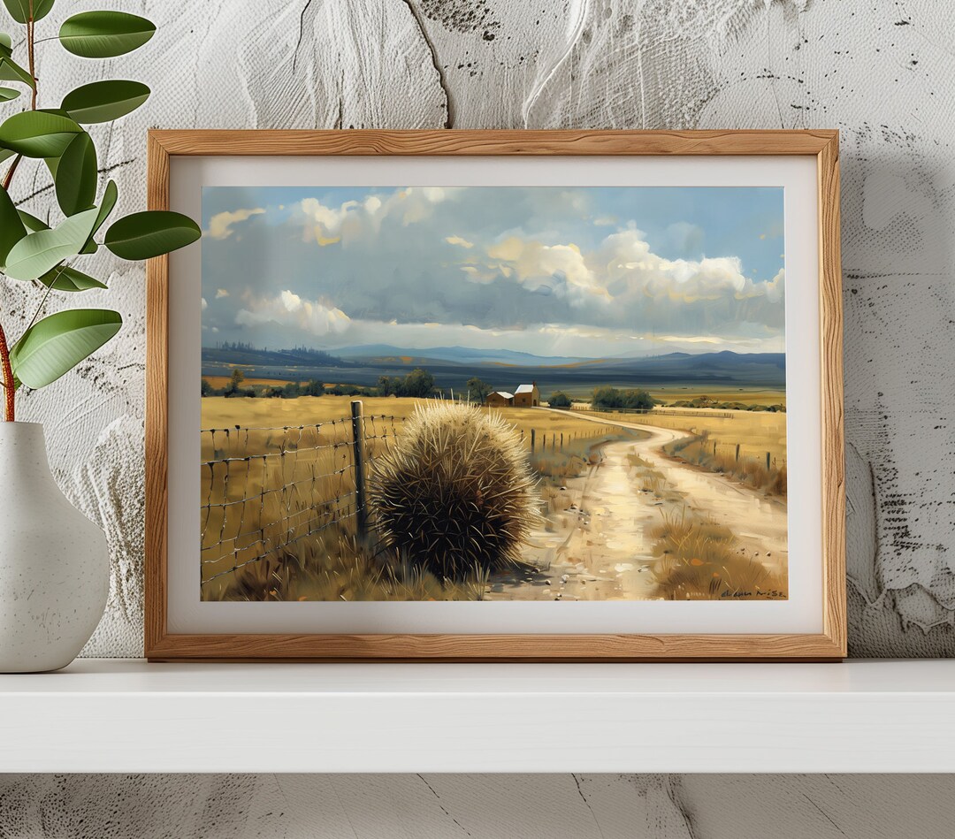 The Tumbleweed- Printable Art | West | Texas | Oklahoma | Farm | Oil ...