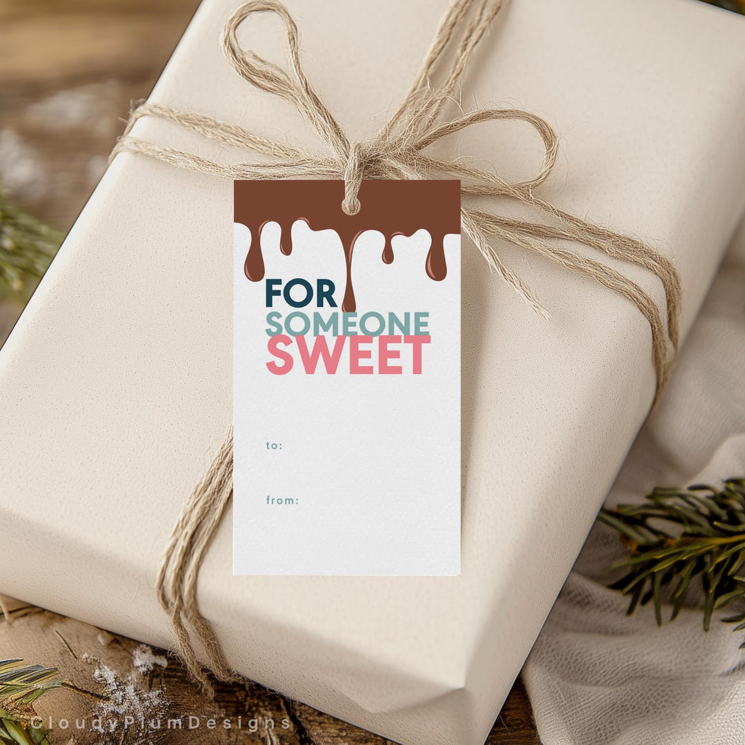 For Someone Sweet Tag, Minimalist Tags, Everyday Gift Tag, Printable ...